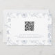 Dusty Blue Crest Monogram Wedding QR Code Save The Date | Zazzle
