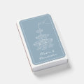 Dusty Blue Elegant Champagne Tower Matchbox Favors Matchboxes | Zazzle