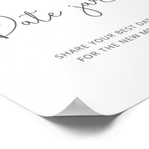 Dusty blue floral date jar sign. Date night ideas Poster | Zazzle