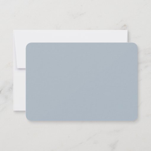 Dusty Blue & Gray Wedding Color Palette Card | Zazzle