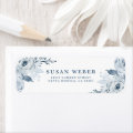Dusty Blue invitation Label | Zazzle