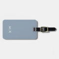 Dusty Blue | Modern Monogram Luggage Tag | Zazzle