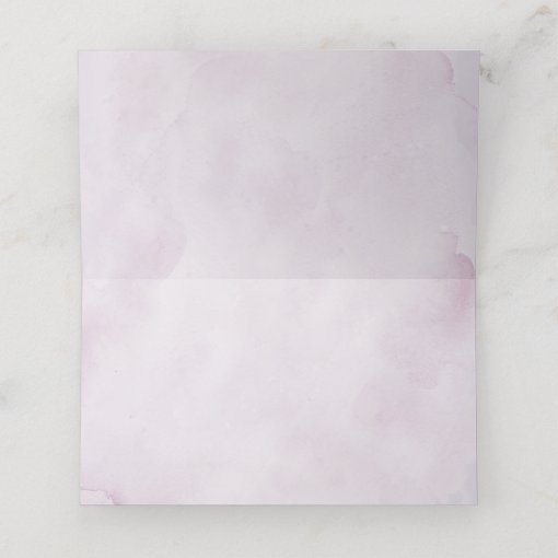Dusty Blue Purple Navy Lilac Blooms Wedding Place Place Card | Zazzle