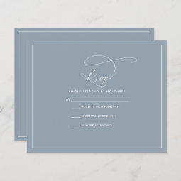 Dusty Blue RSVP | Zazzle