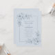 Dusty Blue Rustic Wedding Invitation | Zazzle
