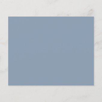 Dusty Blue Silver Bridesmaid Information Card | Zazzle