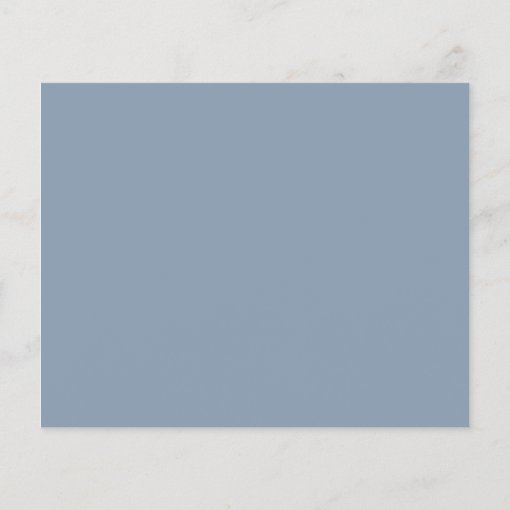 Dusty Blue Silver Bridesmaid Information Card | Zazzle