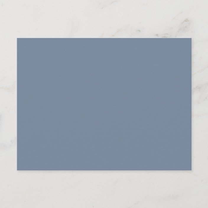Dusty Blue Slate Grey Gray Solid Color Background Postcard | Zazzle.com