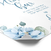 Dusty Blue something blue mimosa bar Poster | Zazzle