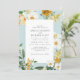 Dusty Blue Spring Garden Wildflowers wedding Invitation | Zazzle