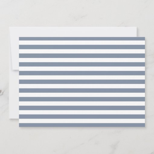 Dusty Blue Stripes Cross Boy Photo First Communion Invitation | Zazzle