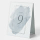 Dusty Blue Wedding Table Number And Seating Chart Table Tent Sign | Zazzle
