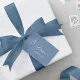 Dusty Blue Wedding Welcome Tag – Elegant Favor Tag | Zazzle
