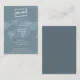 Dusty Blue World Map Destination Wedding Details Enclosure Card | Zazzle