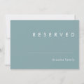 Dusty Boho | Blue Reserved Sign | Zazzle
