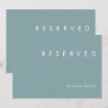 Dusty Boho | Blue Reserved Sign | Zazzle