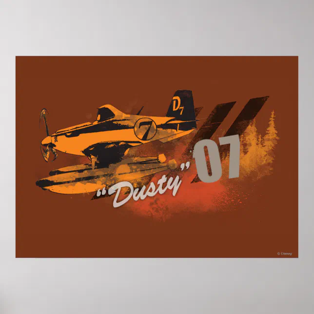 Dusty Graphic Poster | Zazzle