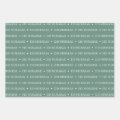 Dusty Green Eid Mubarak Masjid Pattern Design Wrapping Paper Sheets ...