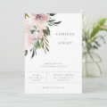 Dusty Mauve Botanical Wedding Invitation | Zazzle