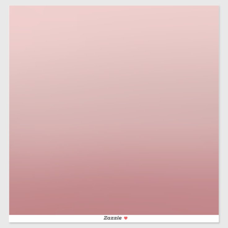 Dusty Muted Pink Ombre Sticker | Zazzle