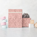 Dusty Pink Elegant Victorian Damask Wrapping Paper | Zazzle