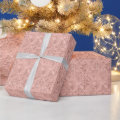 Dusty Pink Elegant Victorian Damask Wrapping Paper | Zazzle