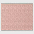 Dusty Pink Elegant Victorian Damask Wrapping Paper | Zazzle