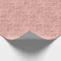 Dusty Pink Elegant Victorian Damask Wrapping Paper | Zazzle