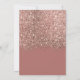 Dusty Pink Rose Gold Glitter Confetti Wedding Save The Date | Zazzle
