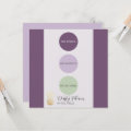 Dusty Plum Muted Color Palette Card | Zazzle