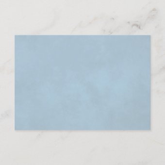 Dusty Powder Blue Rose Elegant Wedding Website Enclosure Card | Zazzle