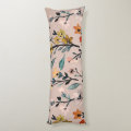 Dusty Rose Boho Floral Watercolor Custom Body Pillow | Zazzle