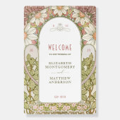 Dusty Rose Marguerite Daisy Welcome Sign Wedding | Zazzle