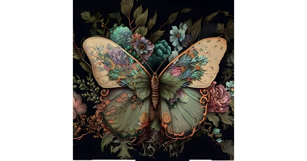 Dusty Rose Moth Tissue Paper | Zazzle