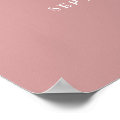 Dusty Rose Signature Script Wedding Welcome Sign | Zazzle