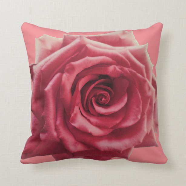 Dusty Rose Decorative & Throw Pillows | Zazzle