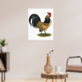 Dutch Bantam: Blue Quail Rooster Poster | Zazzle