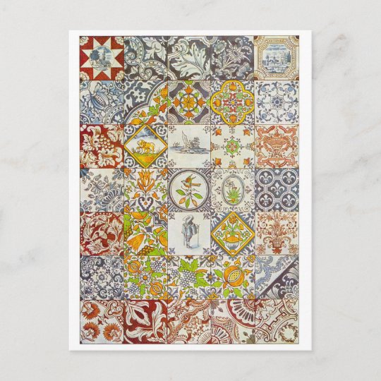 Dutch Ceramic Tiles Postcard | Zazzle.com