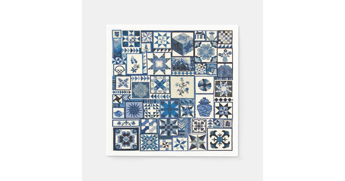 Dutch Delft Paper Napkins | Zazzle