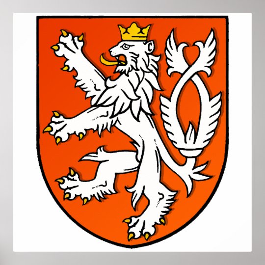 Dutch lion emblem Netherlands lion Shield Poster | Zazzle.com