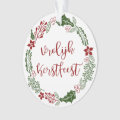 Dutch Merry Christmas Wreath, Vrolijk Kerstfeest Ornament | Zazzle