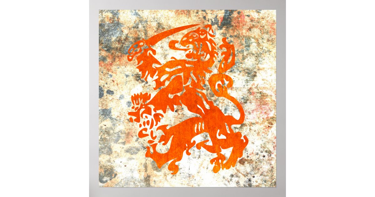 Dutch Republic Lion Poster | Zazzle