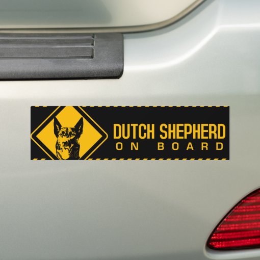 Dutch Shepherd Dog - Dutchie Bumper Sticker | Zazzle