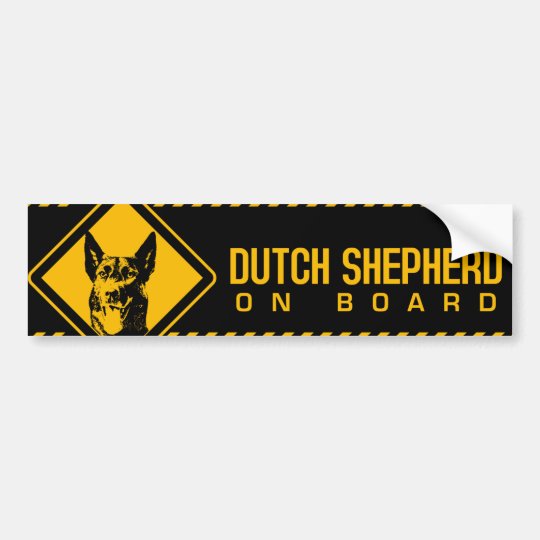 Dutch Shepherd Dog - Dutchie Bumper Sticker | Zazzle.com