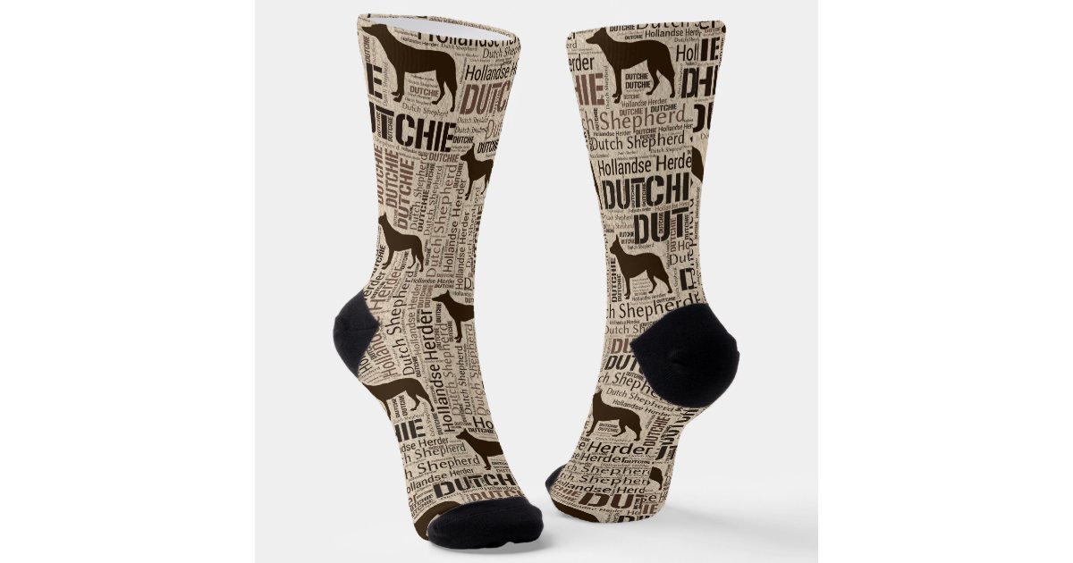 Dutch Shepherd - Hollandse Herder - Dutchie Socks | Zazzle