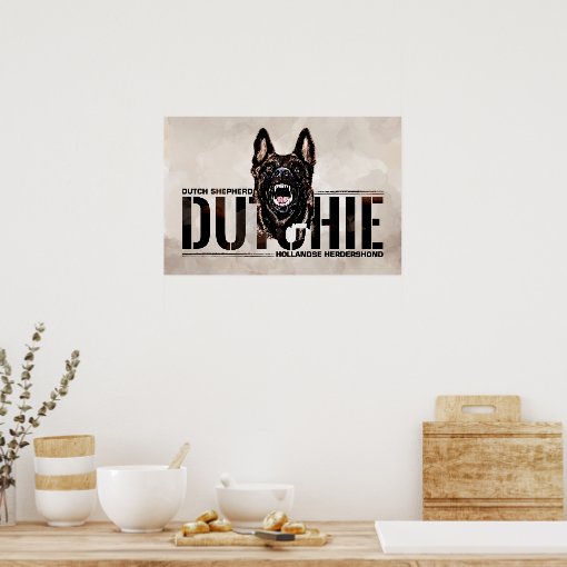 Dutch Shepherd -Hollandse Herdershond Poster | Zazzle