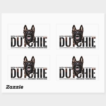 Dutch Shepherd -Hollandse Herdershond Rectangular Sticker | Zazzle