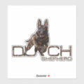Dutch Shepherd -Hollandse Herdershond Sticker | Zazzle