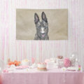 Dutch Shepherd Painting - Cute Original Dog Art Banner | Zazzle