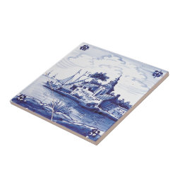 Dutch traditional blue tile | Zazzle